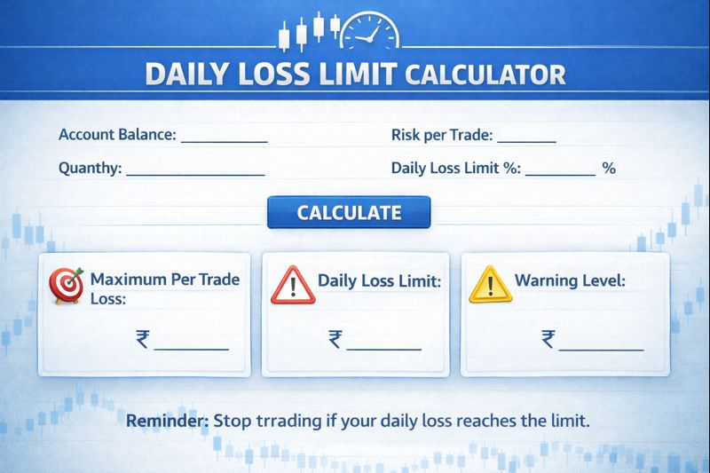 Daily Loss Limit Calculator in India | Intraday Trading Tool