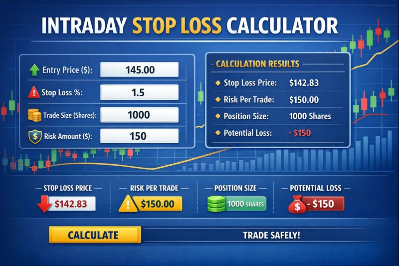 Intraday Stop Loss Calculator in India | Free Trading Tool