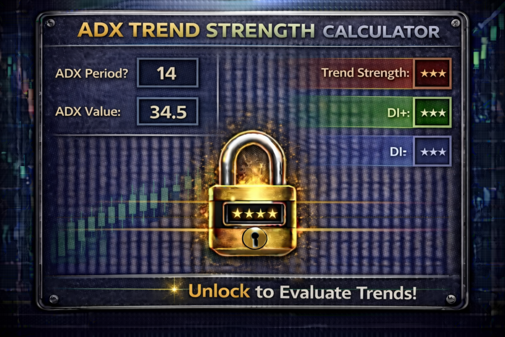 ADX Trend Strength Calculator in India